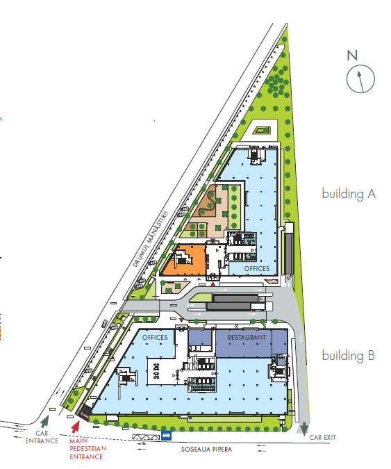 Offices to let District 2 Bucharest, in Floreasca Park Building